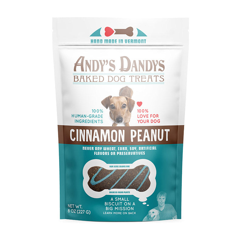Cinnamon Peanut Mini Bones & Hearts (8oz) – Andy's Dandys
